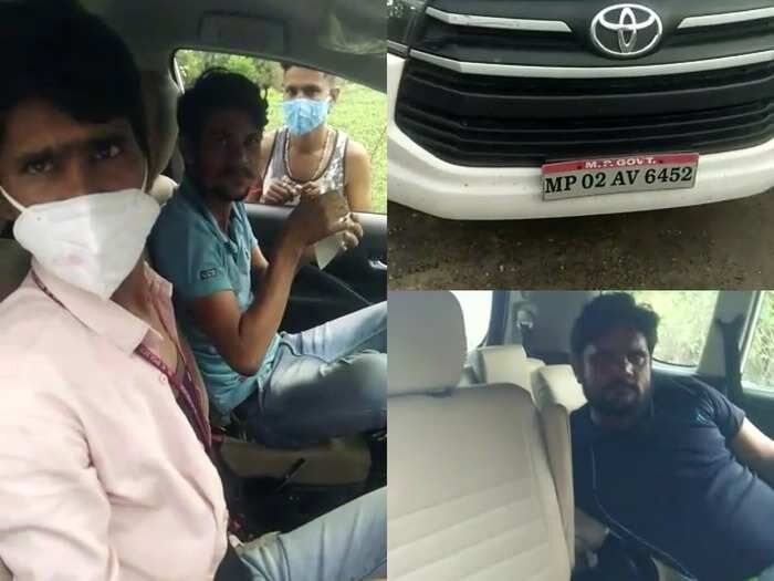 VIDEO : स्वास्थ्य मंत्री की सरकारी गाड़ी में चल रही थी “दारू पार्टी ...